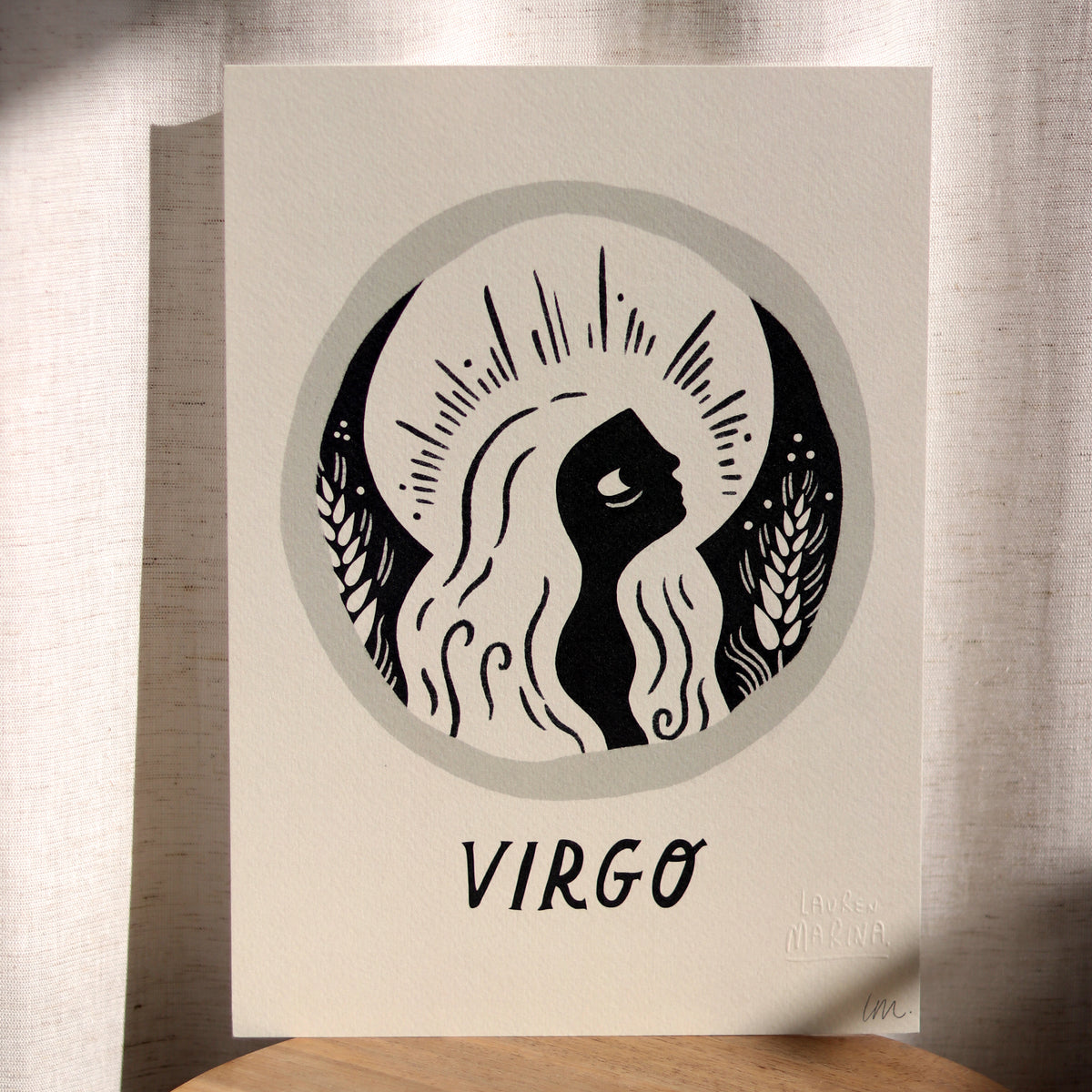 Virgo Zodiac Print | Wanderlust Life