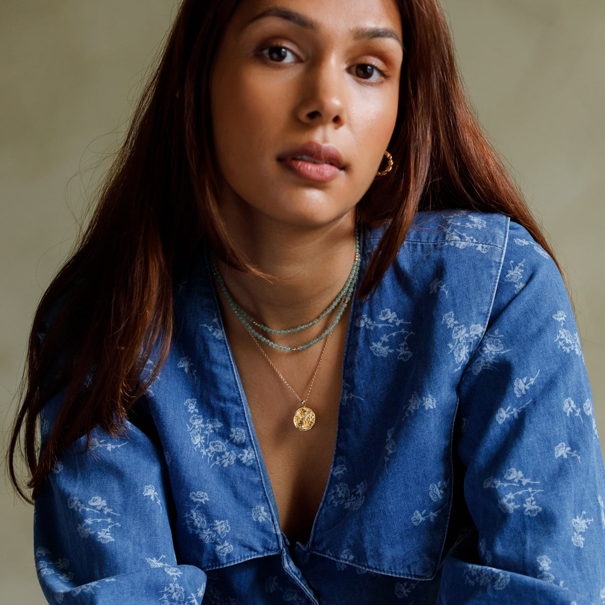 Oceanus Green Aventurine Beaded Necklace | Wanderlust Life