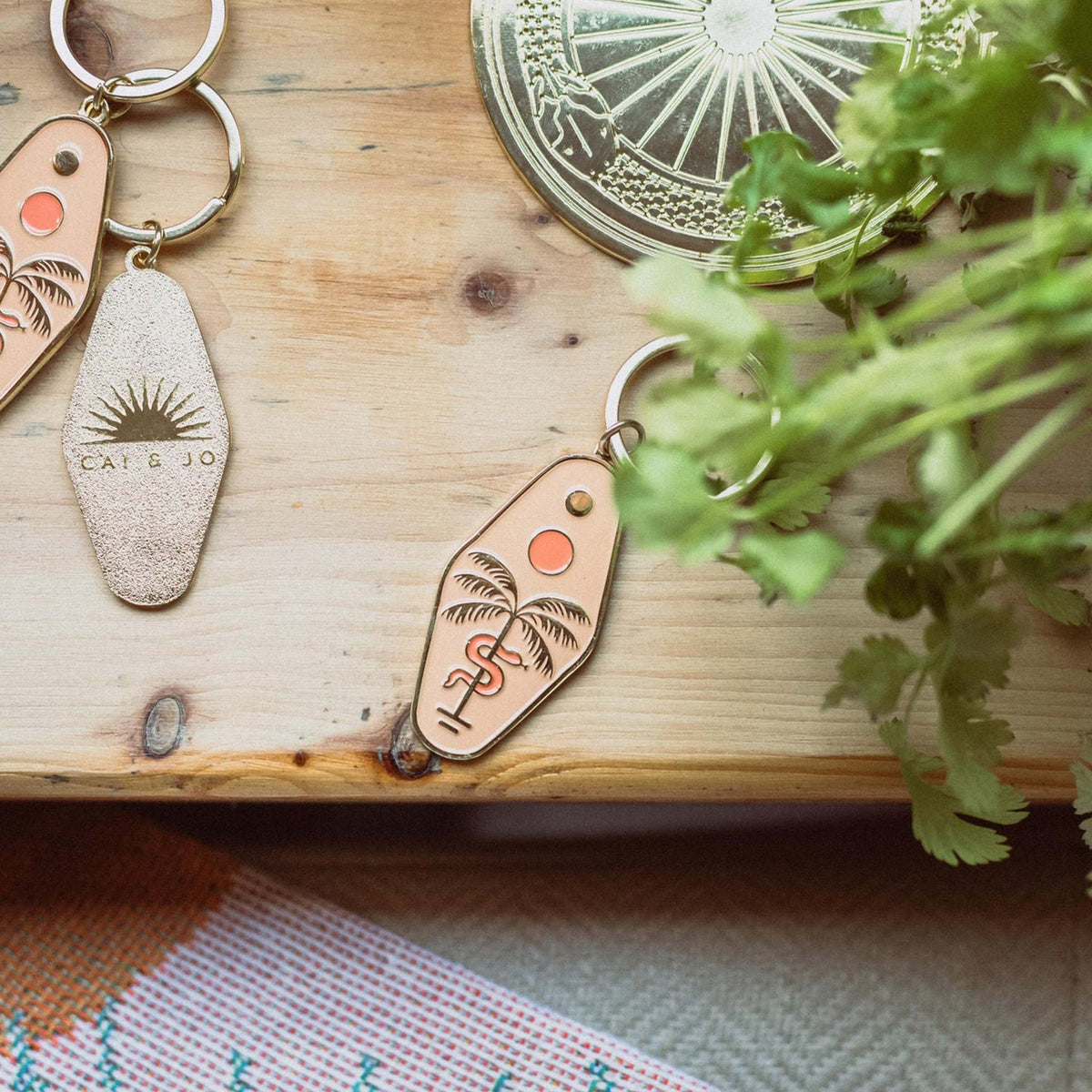 Cai & Jo Serpent Enamel Key Chain | Wanderlust Life